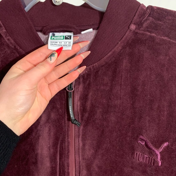 Puma | Jackets & Coats | Puma Velour Tracksuit | Poshmark
